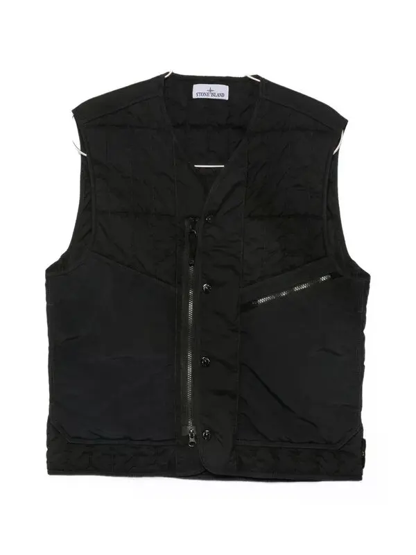 Stone Island Quilted Zip-up Vest