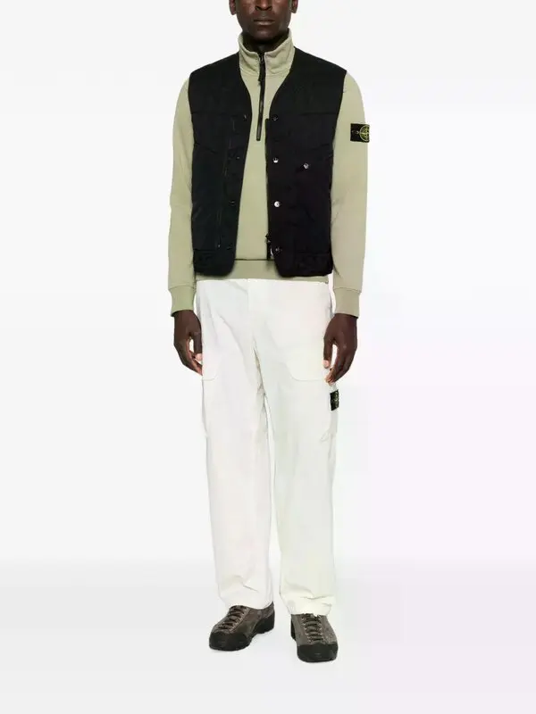 Stone Island Quilted Zip-up Vest