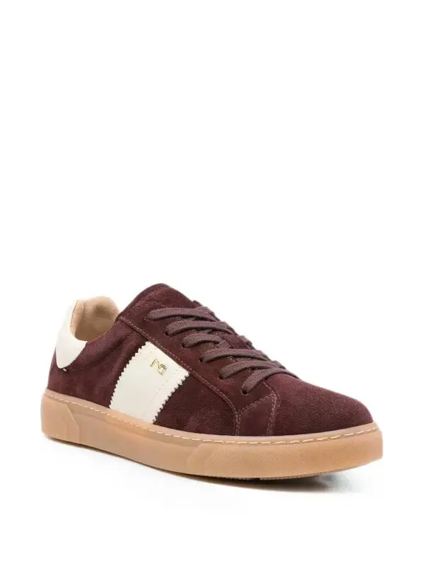 NEROGIARDINI Suede Contrast-panel Sneakers