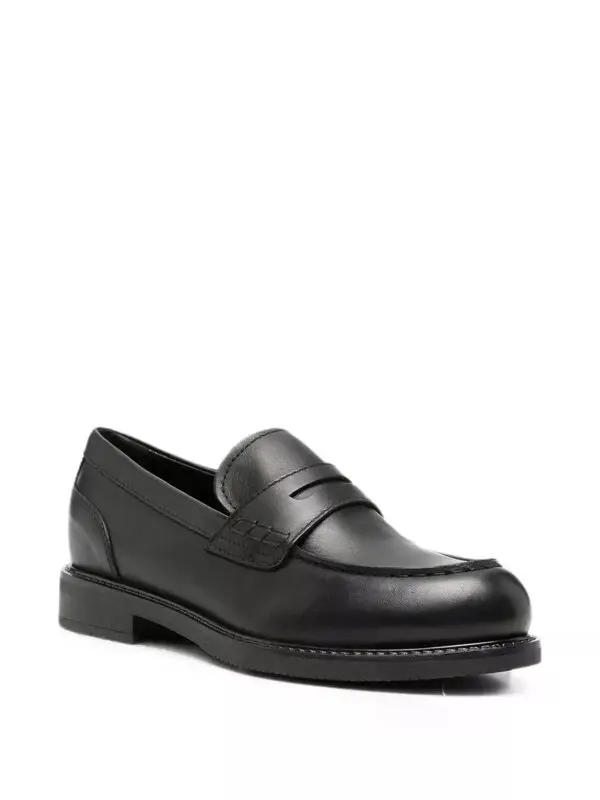 NEROGIARDINI Leather Penny Loafers