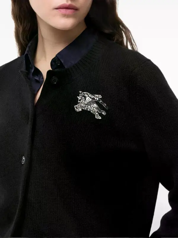 Burberry Knight Wool Cashmere Cardigan