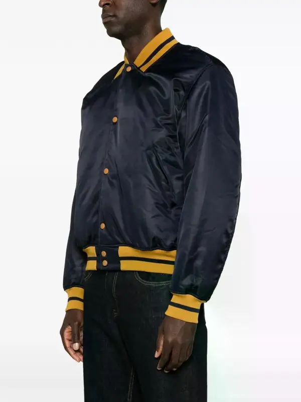 Rhude Logo-patch Striped-trim Jacket
