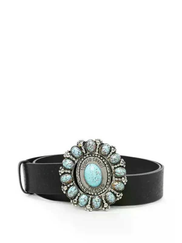 Roberto Cavalli 2000s Turquoise-embellished Belt