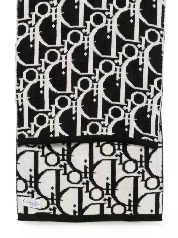 Dior 2010s Monogram-pattern Scarf