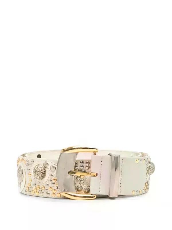 Versace 1990s Studded Belt