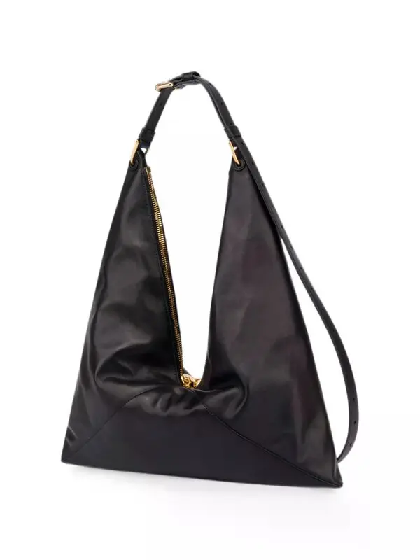 Moschino Triangle-shape Leather Shoulder Bag