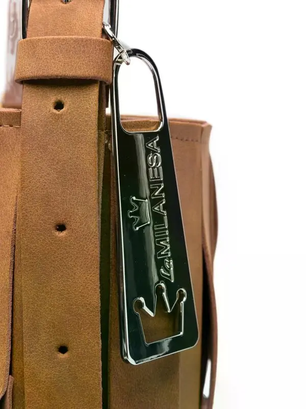 LA MILANESA Sally Buckle-detail Bucket Bag