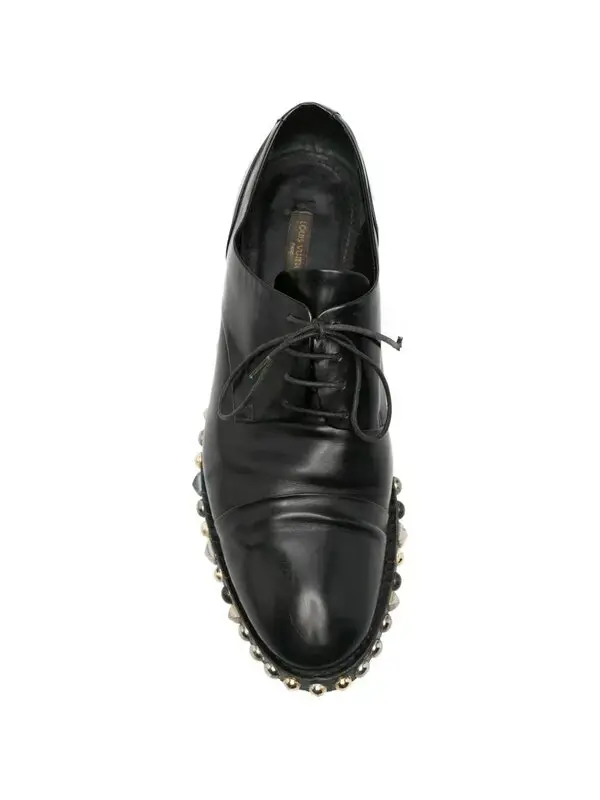 LOUIS VUITTON 2010 Stud-embellished Derby Shoes