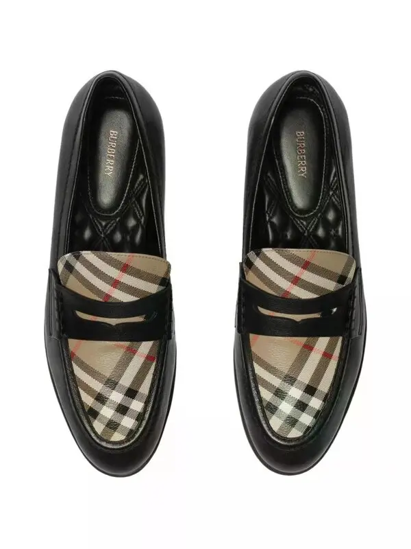 Burberry Check And Leather Opal Loafers