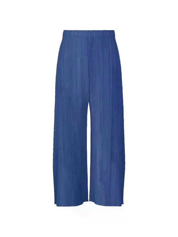 Issey Miyake Elasticated Waist Trousers - Blue