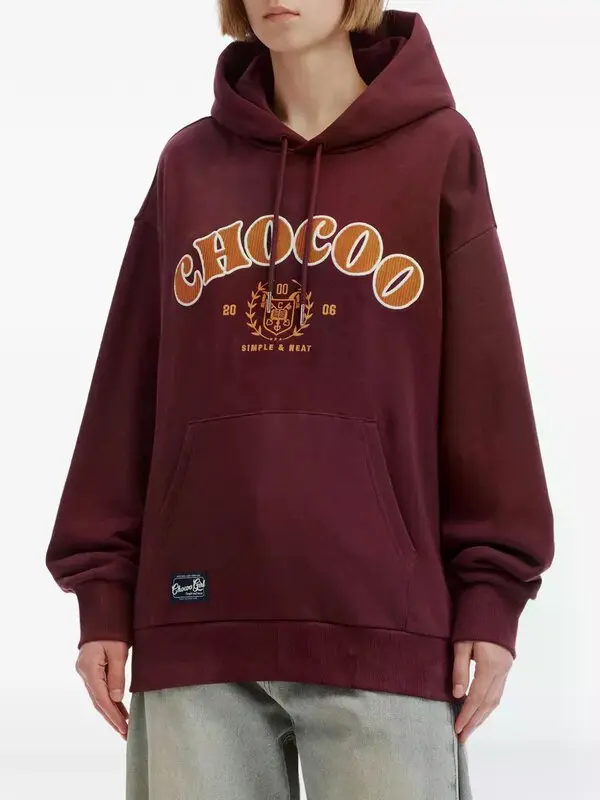CHOCOOLATE Logo-embroidered Drawstring Hoodie