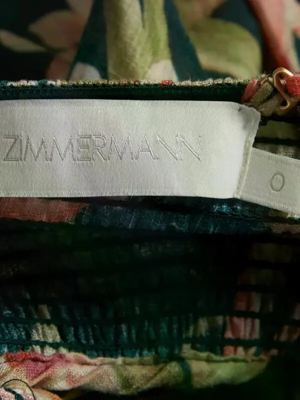 Zimmermann Lexi Floral-print Linen Midi Dress