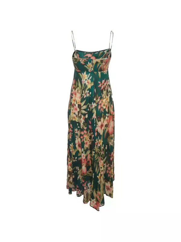 Zimmermann Lexi Floral-print Linen Midi Dress