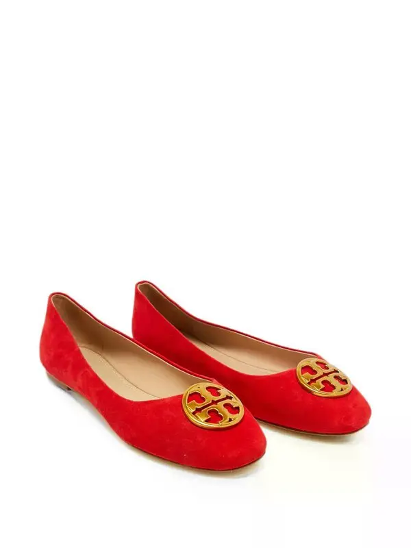 Tory Burch Logo-medallion Ballet Flats