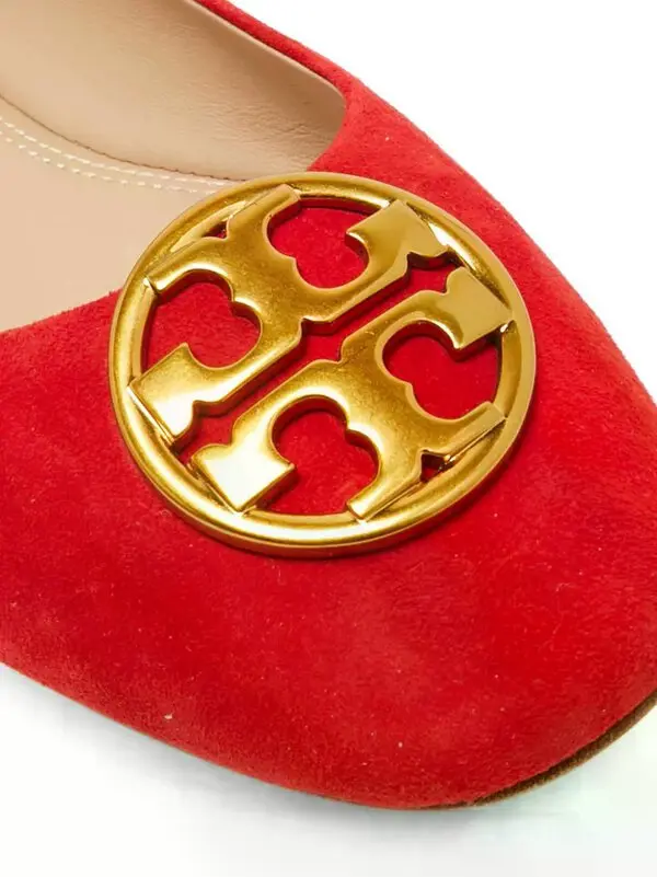 Tory Burch Logo-medallion Ballet Flats