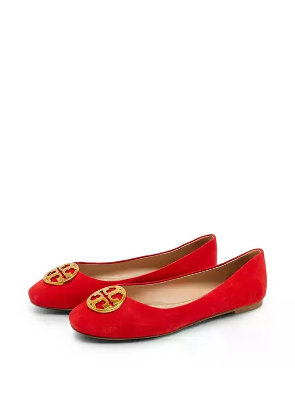 Tory Burch Logo-medallion Ballet Flats