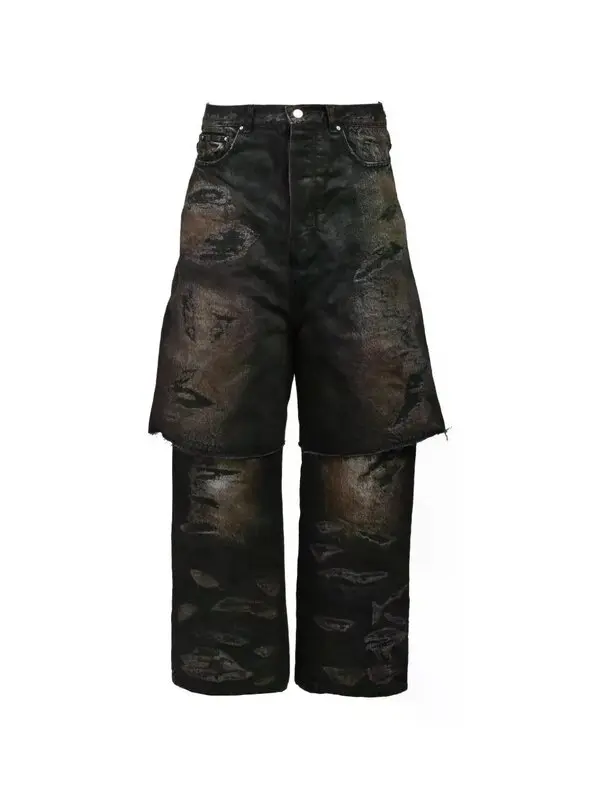 FILTH Distressed Layered Shorts