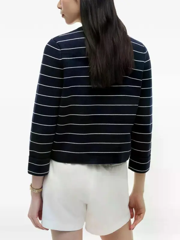 Tommy Hilfiger Horizontal-stripe Button-up Cardigan