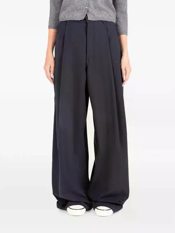 SOCIETE ANONYME St. Andrew Pleated Wide-leg Trousers