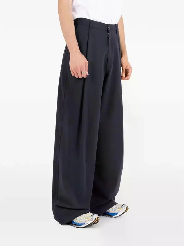SOCIETE ANONYME St. Andrew Pleated Wide-leg Trousers