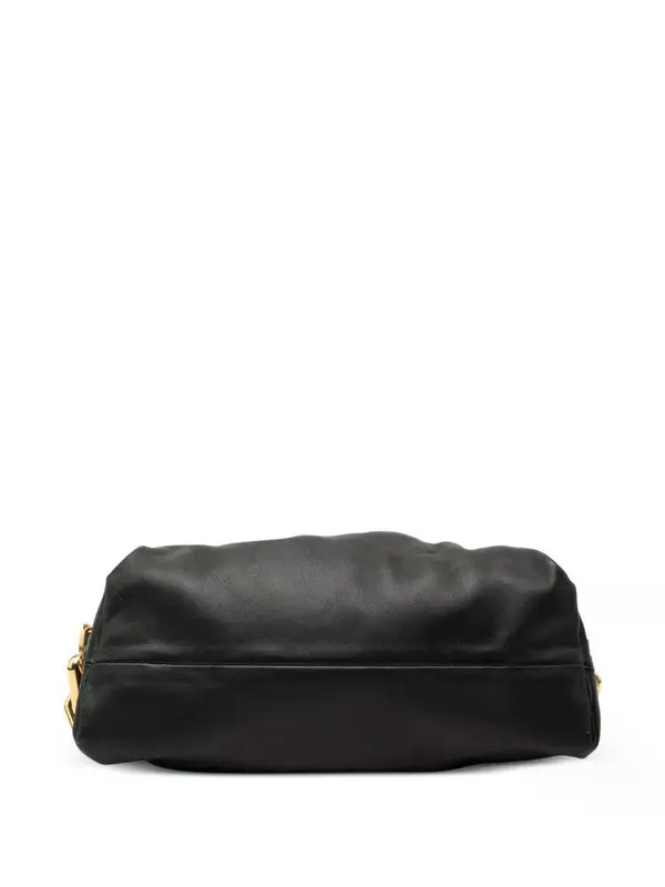 Bottega Veneta Lambskin Chain Pouch Shoulder Bag - Black