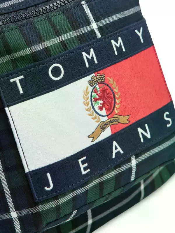 Tommy Hilfiger Check-pattern Logo-patch Backpack