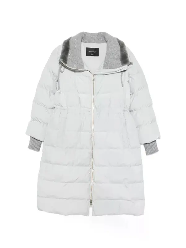 Fabiana Filippi Quilted Shearling-trimmed Parka - Grey