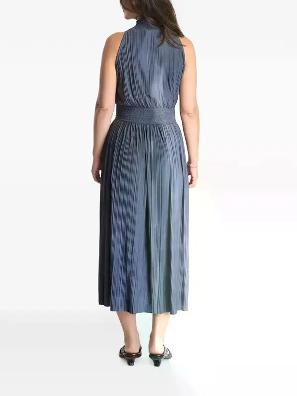 SAMSOE SAMSOE Uma Plissé-effect Shirred Midi Dress