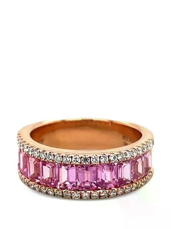 LISA NIK 18k Rose Gold Sapphire And Diamond Ring
