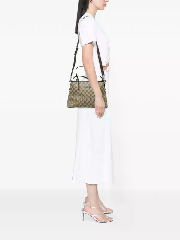 Gucci Gg Supreme Convertible Tote Satchel