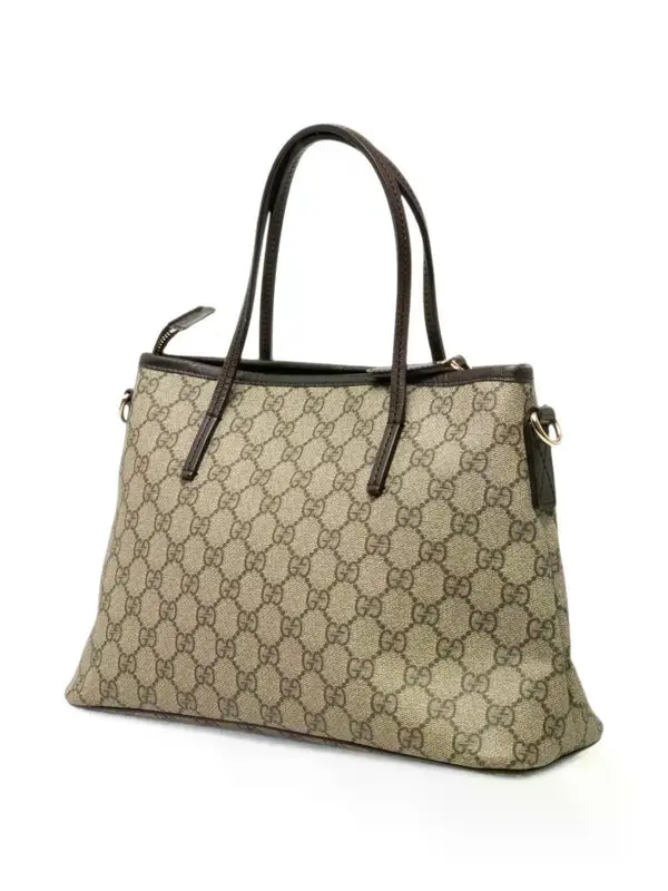 Gucci Gg Supreme Convertible Tote Satchel