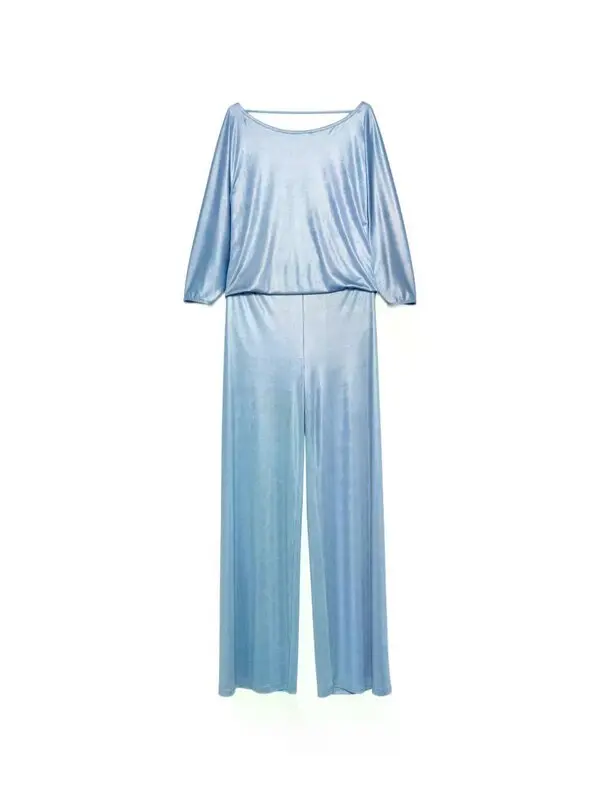 ALESSANDRO LEGORA Backless Jumpsuit - Blue