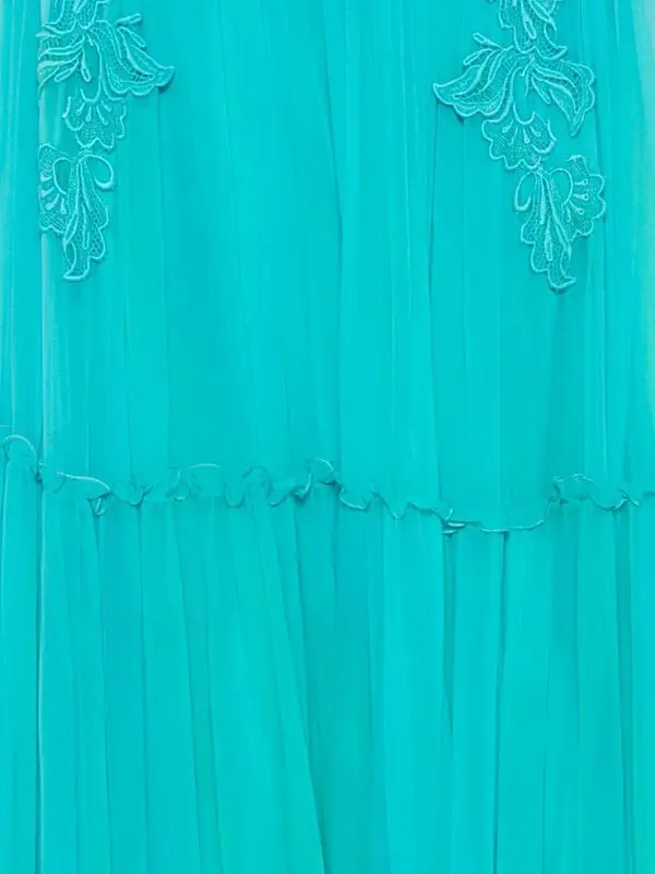 Alberta Ferretti Lace-appliqué Dress
