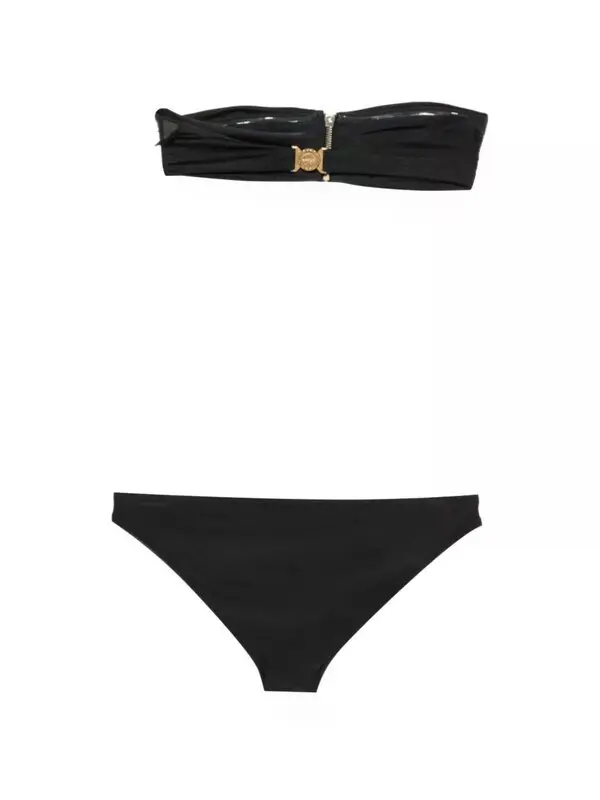 Balmain Zip-fastening Bandeau Bikini