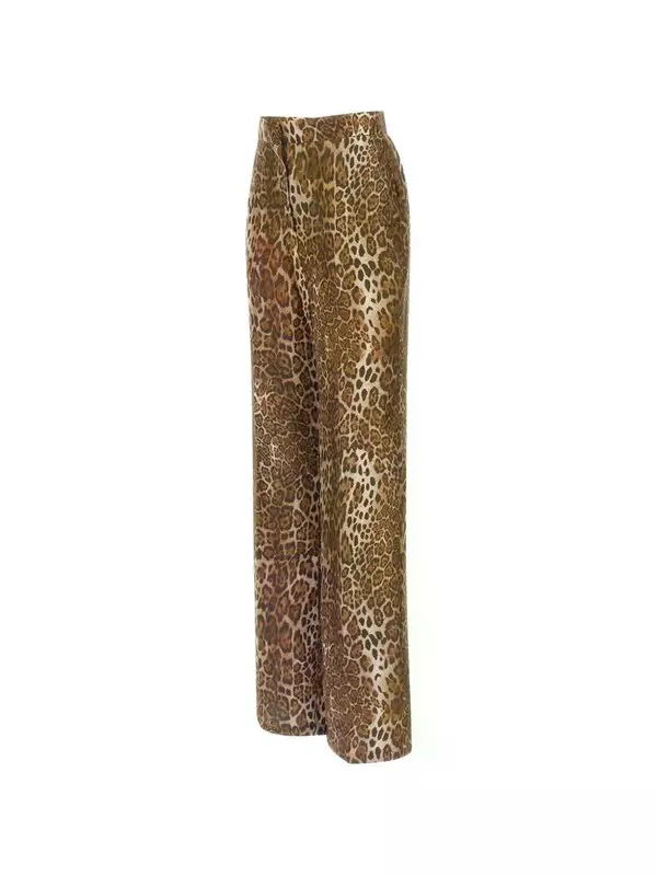 Max Mara Printed Silk Trousers