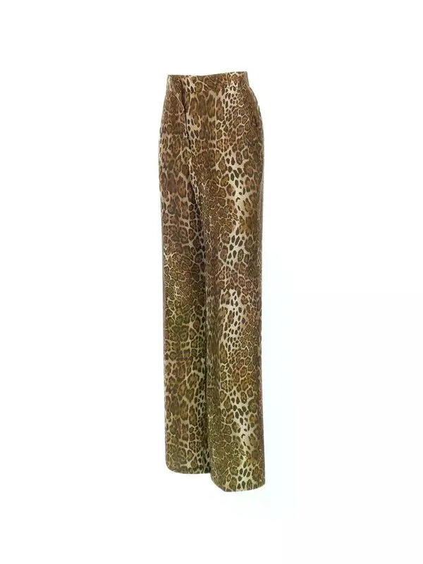 Max Mara Printed Silk Trousers