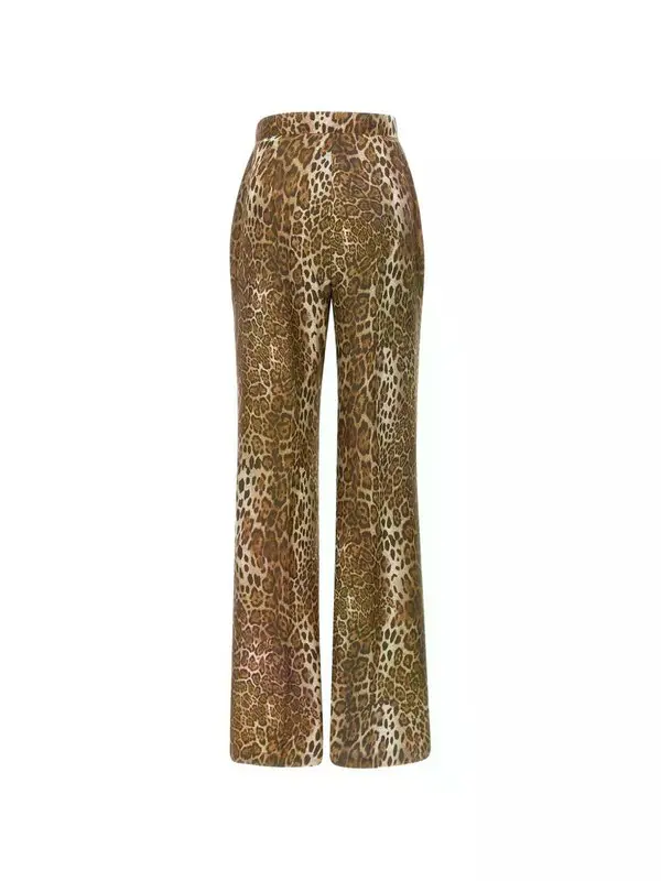 Max Mara Printed Silk Trousers