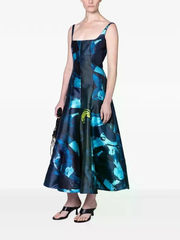 ROKSANDA Zelia Abstract-print Sleeveless Midi Dress
