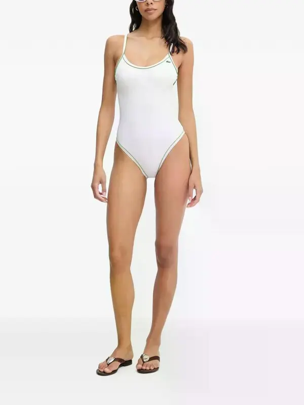 Lacoste One Piece Trim Accent Swimsuit