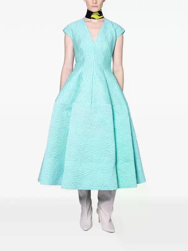 ROKSANDA Kova Textured-finish Midi Dress
