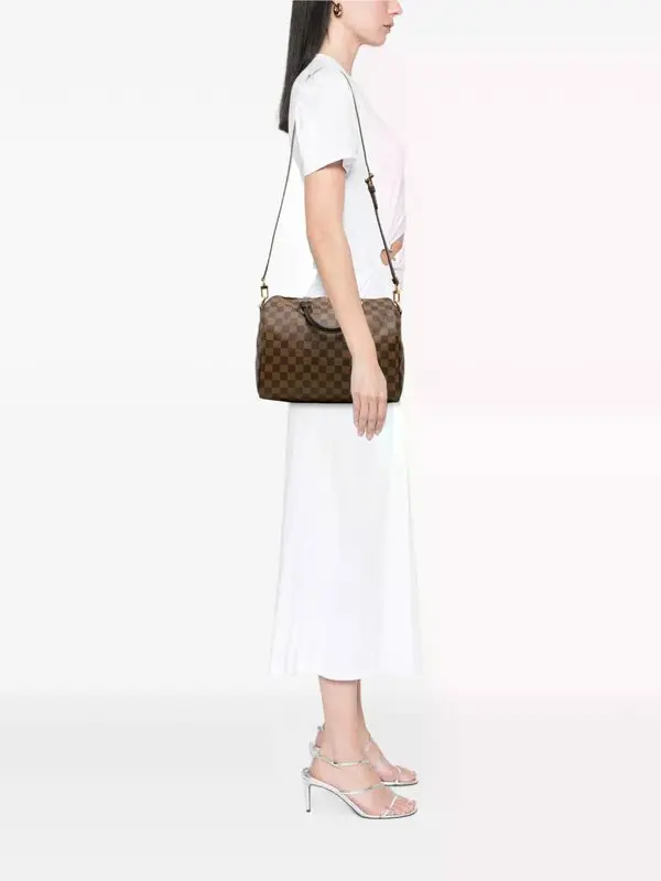 LOUIS VUITTON Damier Ebene Speedy Bandouliere 30 Satchel - Brown