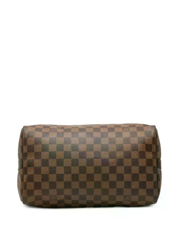 LOUIS VUITTON Damier Ebene Speedy Bandouliere 30 Satchel - Brown