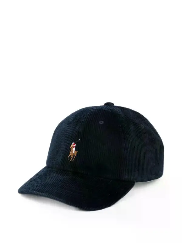Polo Ralph Lauren Logo-embroidered Corduroy Cap - Blue