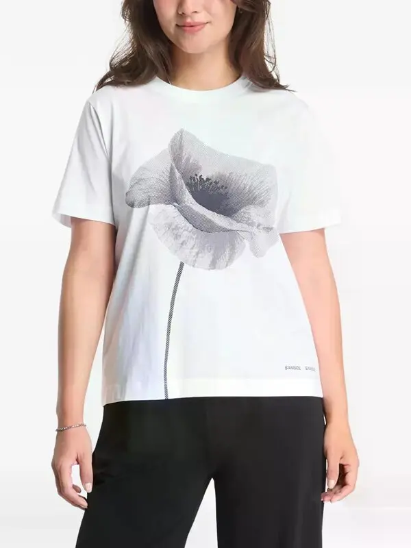 SAMSOE SAMSOE Flower-print T-shirt
