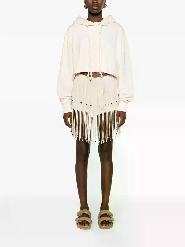 Alanui Monsoon Fringed Miniskirt