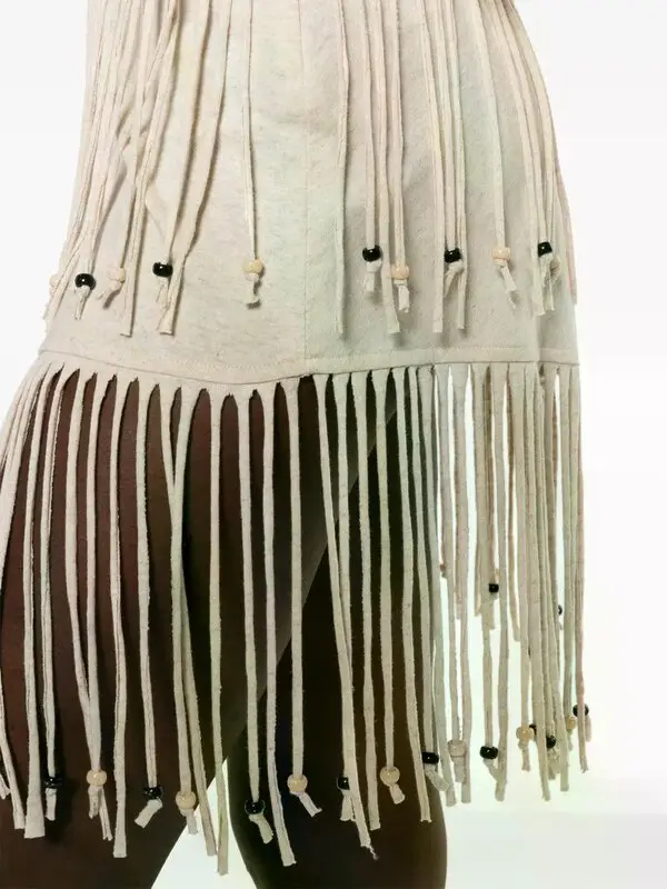 Alanui Monsoon Fringed Miniskirt