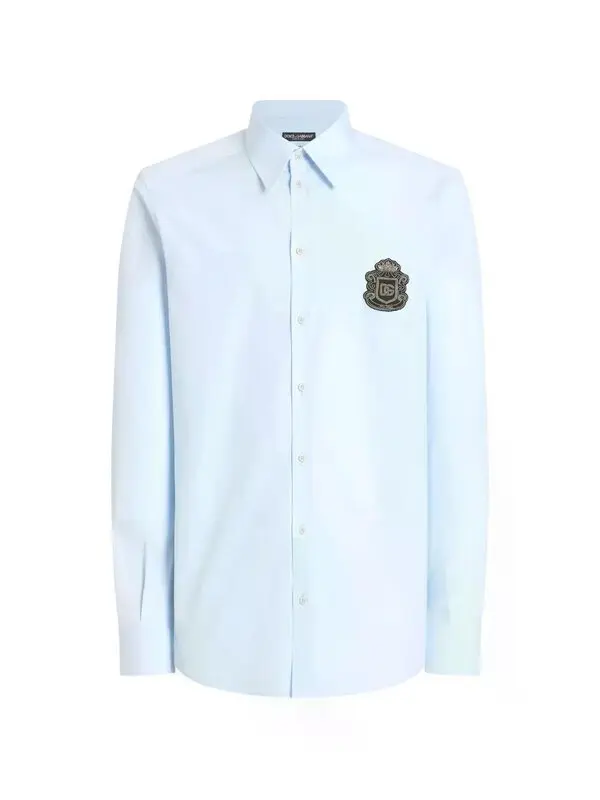 Dolce & Gabbana Cotton Poplin Martini Shirt