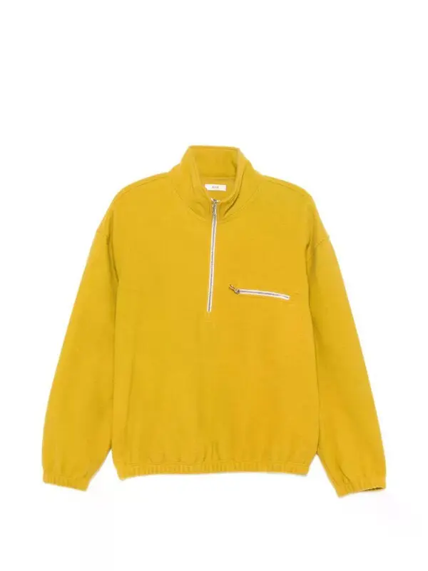 RIER Zip-fastening Fleece Sweatshirt - Yellow