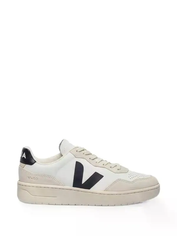 VEJA V-90 Logo-patch Sneakers - White
