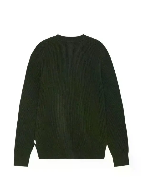 LES DEUX Ribbed-knit Crew-neck Sweater